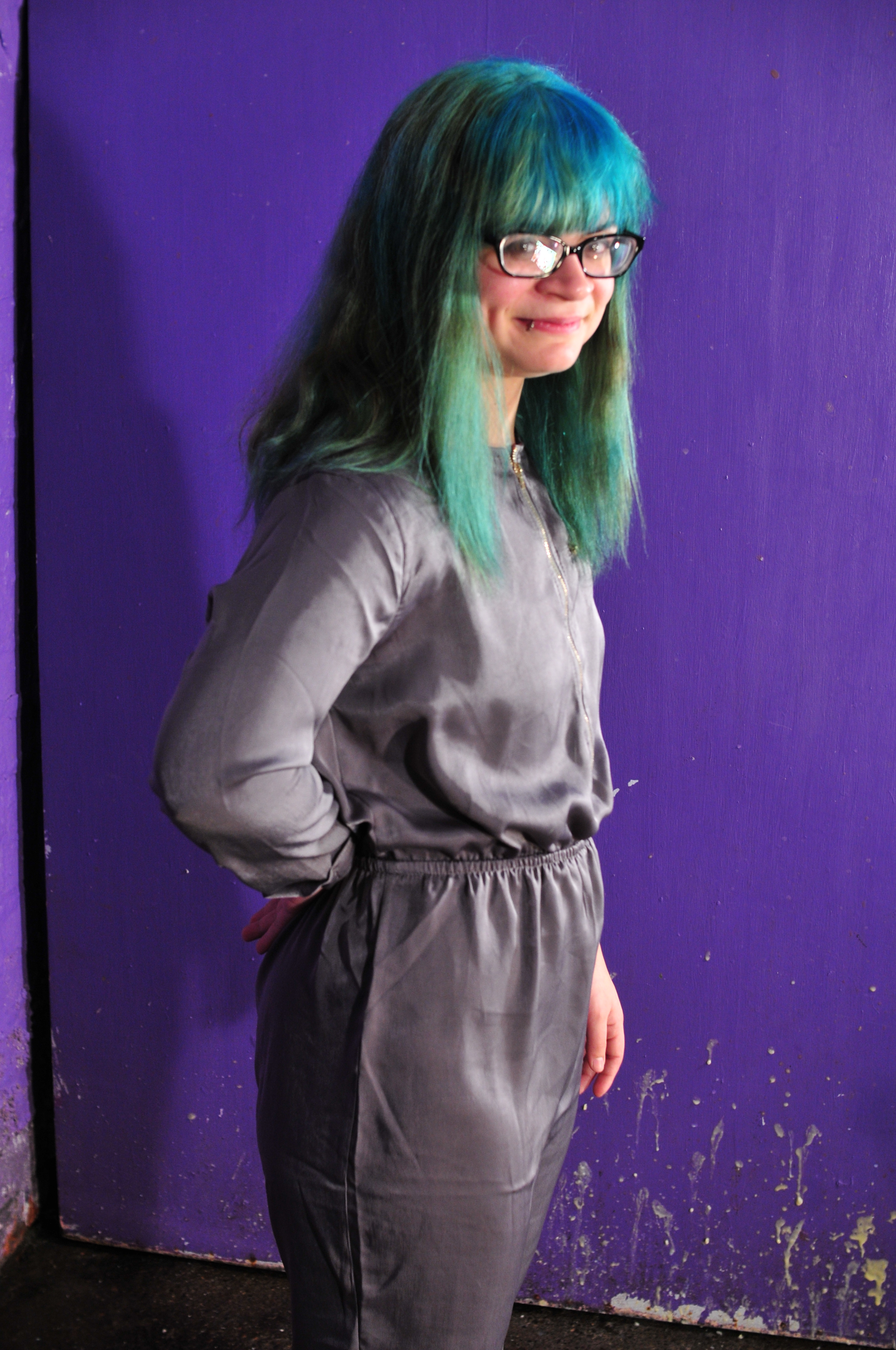 See-through PVC Filling! - Transparent PVC jumpsuit filling with Daisy